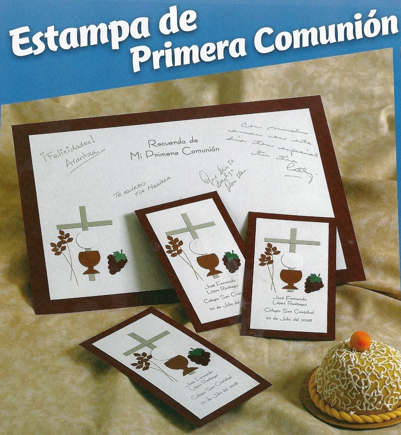 Moldes para hacer tarjetas de la Primera Comunión - Imagui