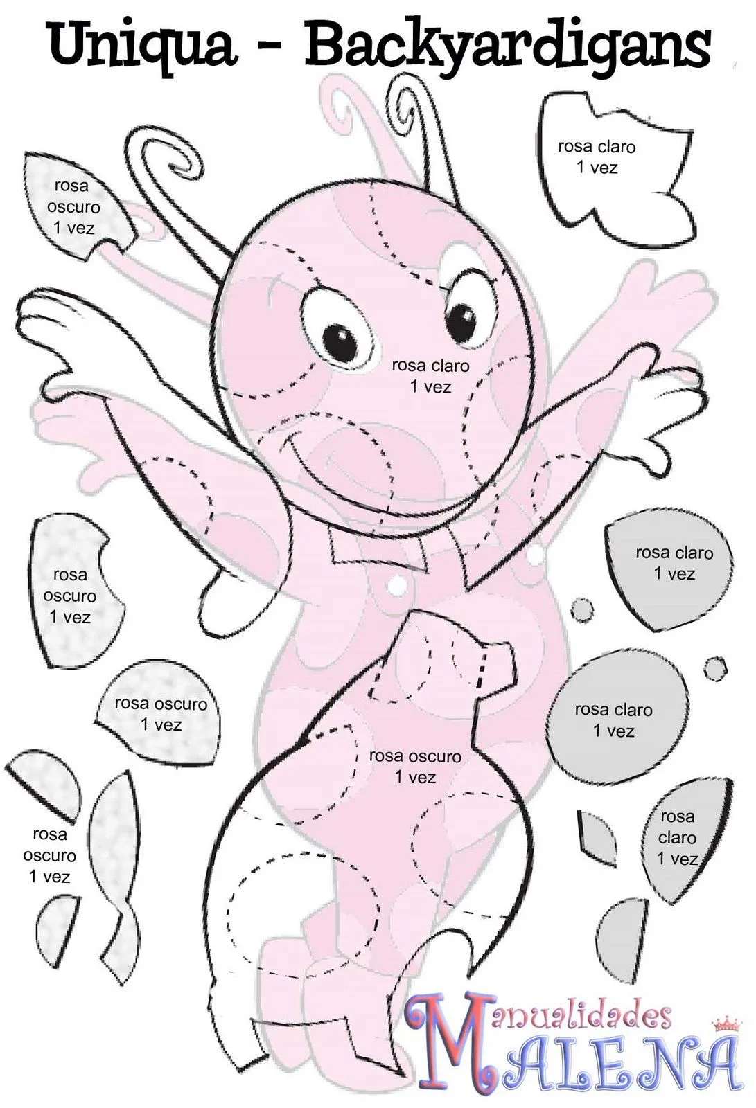 Moldes de backyardigans en foami - Imagui