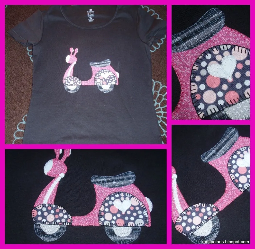 Motos en camisetas patchwork - Imagui