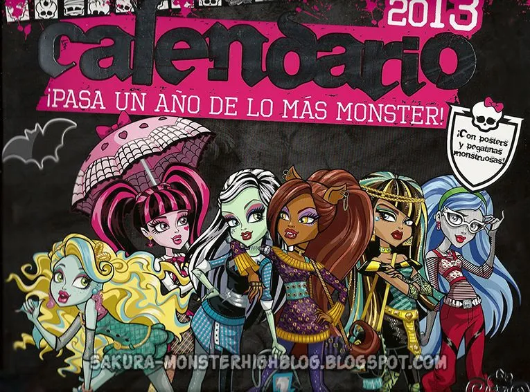Calendarios de las monster high 2013 - Imagui