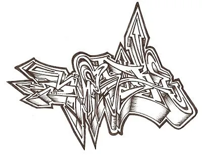 Graffitis bocetos - Imagui