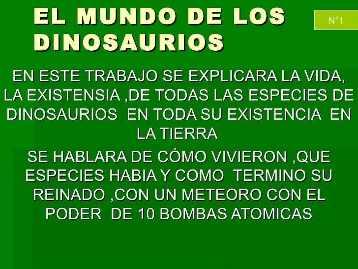Proyecto de los dinosaurios para preescolar - Imagui