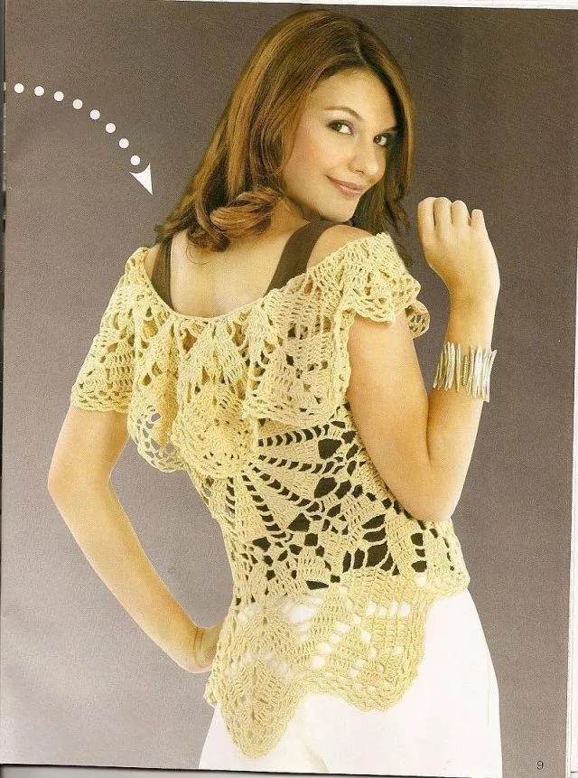 Chalecos tejidos a crochet con esquemas gratis - Imagui