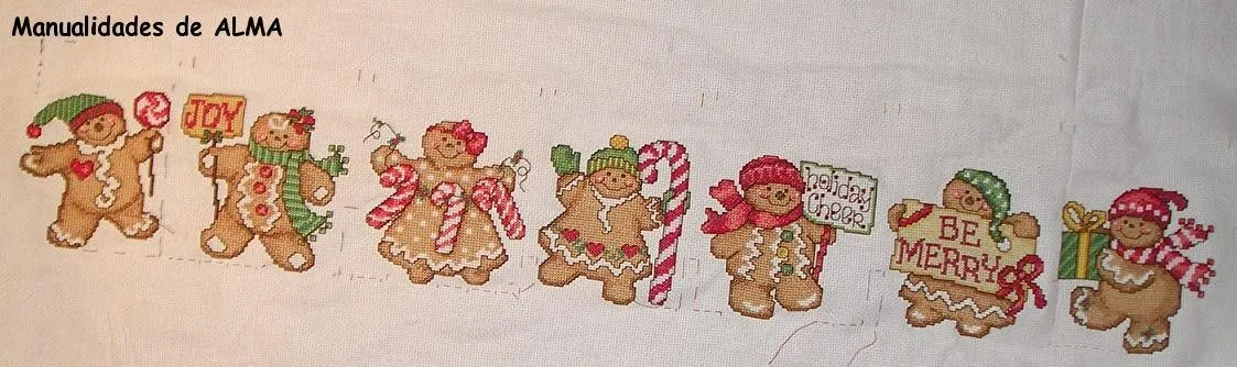 Manualidades de punto de cruz para Navidad - Imagui