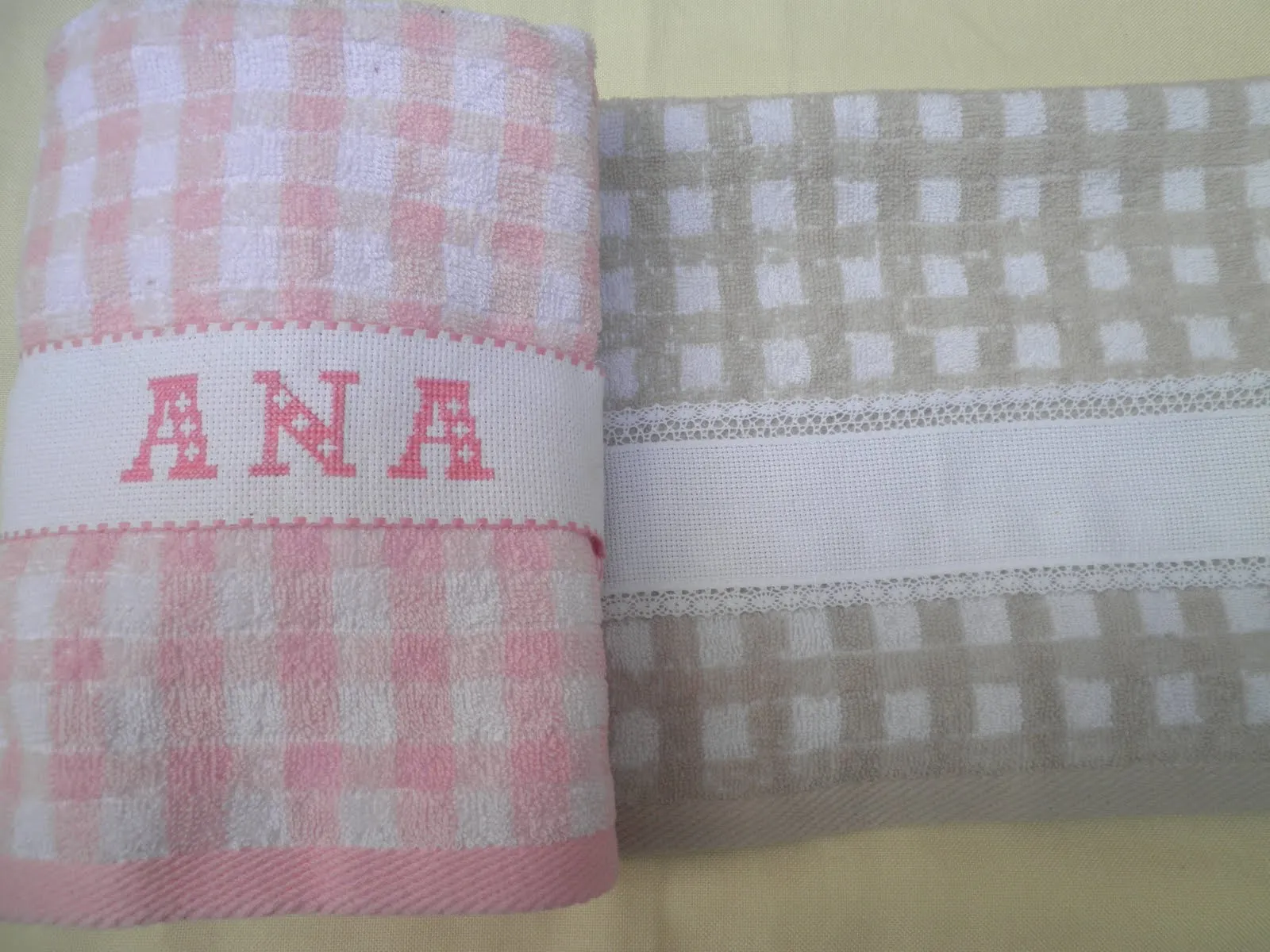 Nombres para toallas en punto de cruz - Imagui