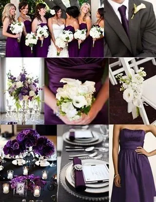 Boda en color morado - Imagui