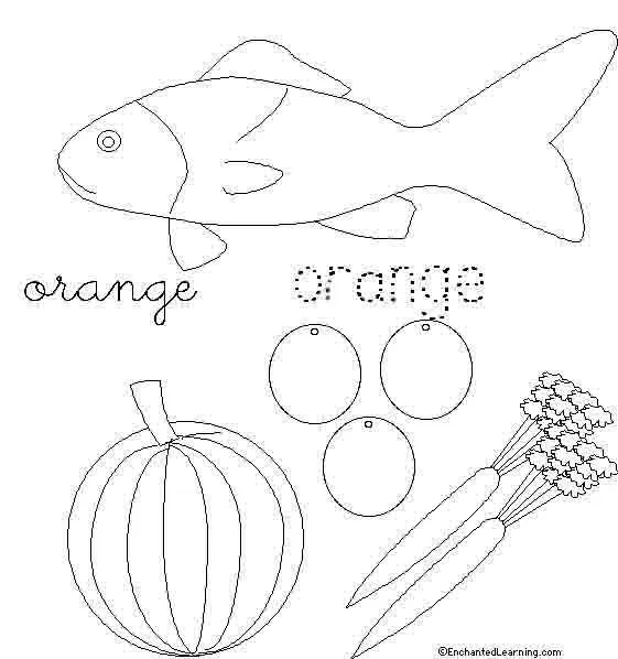 Orange para colorear - Imagui