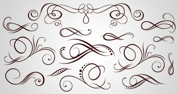 Ornamentos decorativos vectorizados en png - Imagui