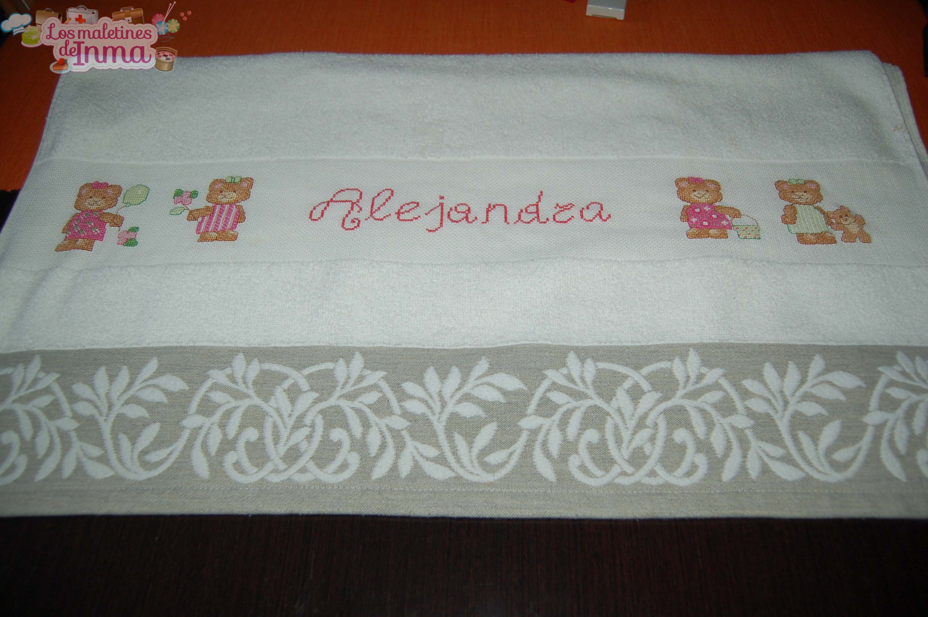 Punto de cruz para bebés toallas - Imagui