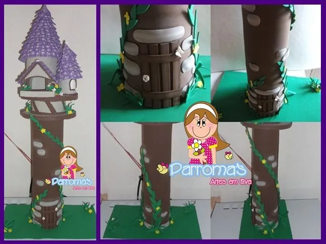 Molde torre rapunzel - Imagui