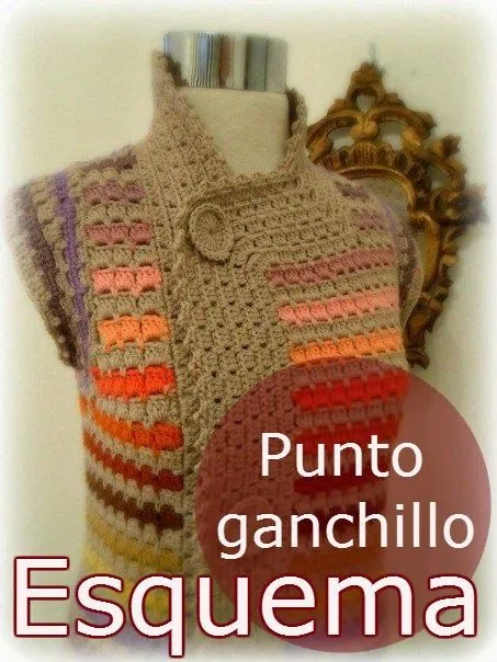 Esquema de chaleco crochet - Imagui