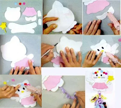 Moldes Hello Kitty foami - Imagui