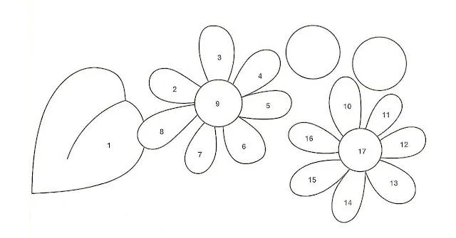 Patrones de flores para patchwork - Imagui