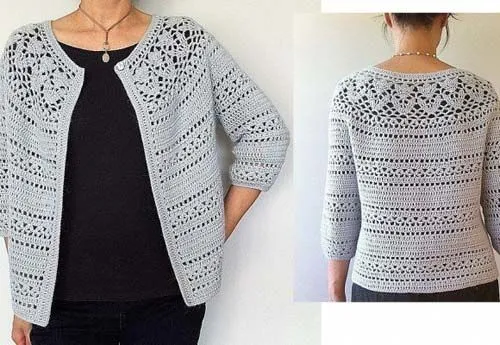 Sueter tejido a crochet para mujer - Imagui