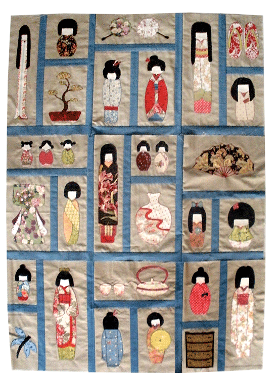 Dibujos japoneses patchwork - Imagui