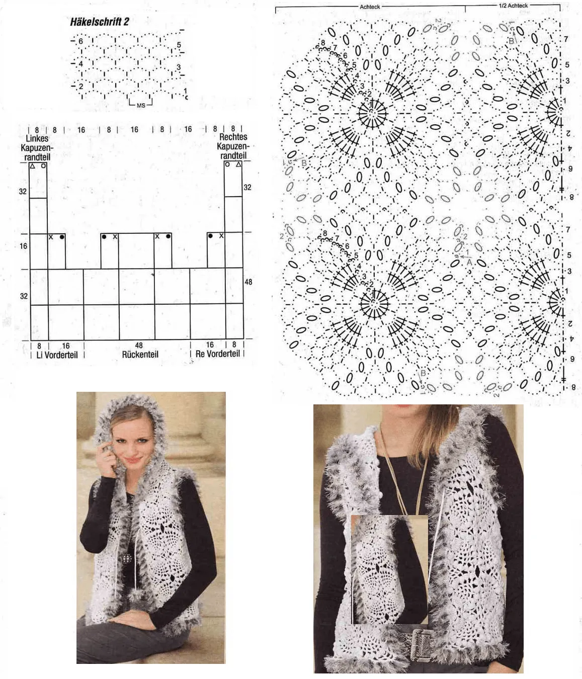 Chaleco a crochet patrones - Imagui