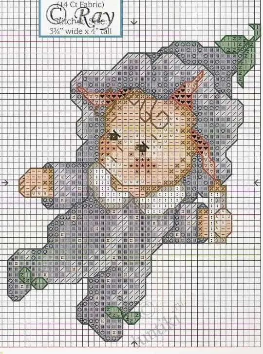 Patrones gratis en punto de cruz para imprimir - Imagui