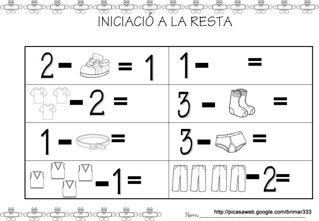 Ejercicios Pensamiento Matematico Preescolar Imagui