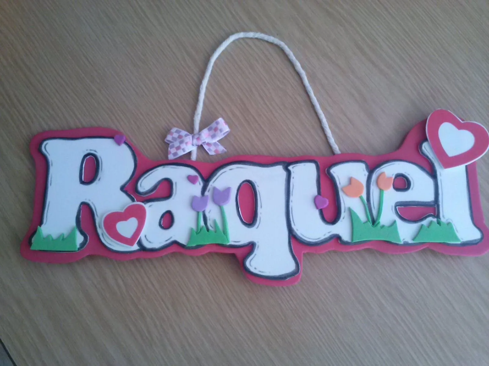 Nombres en goma eva - Imagui