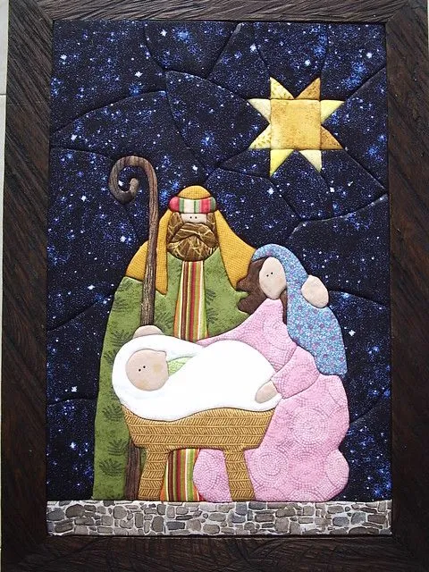 Pesebres en patchwork sin aguja - Imagui