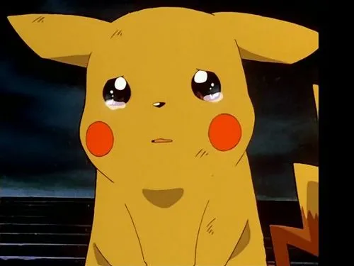 Imagen de pikachu llorando - Imagui