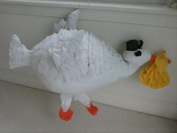 Como hacer piñata de cigueña - Imagui