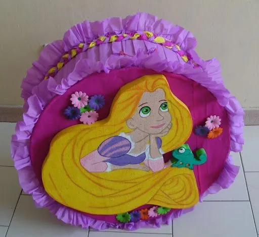 Como hacer la piñata de rapunzel - Imagui