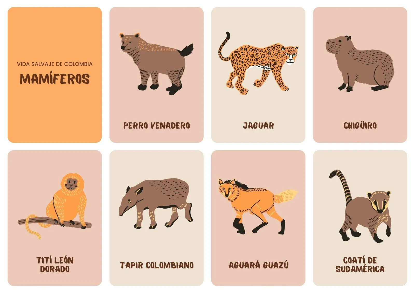 Animales salvajes para imprimir y recortar - Imagui