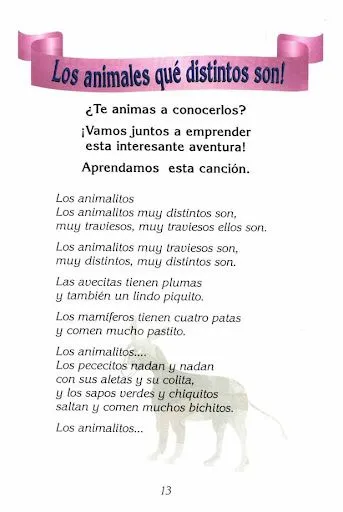 Poema alusivo a los animales - Imagui