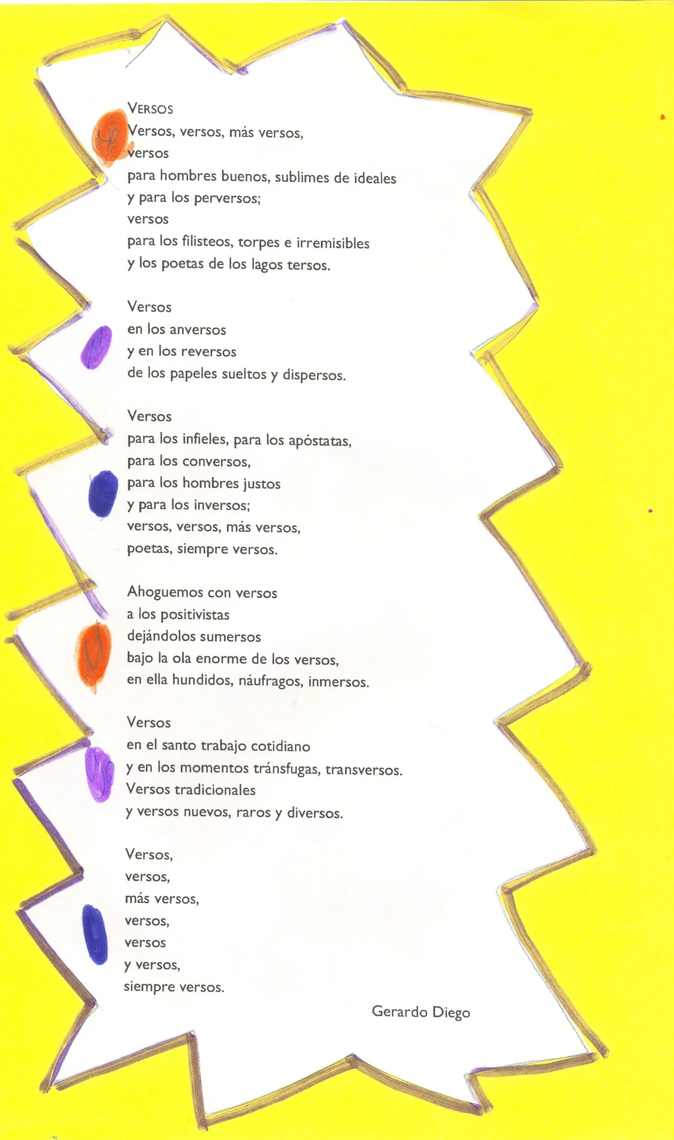 Versos- para niños - Imagui