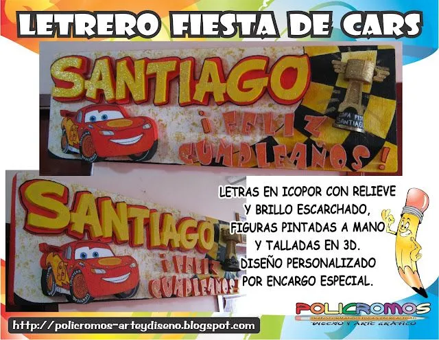 Letrero de cars - Imagui
