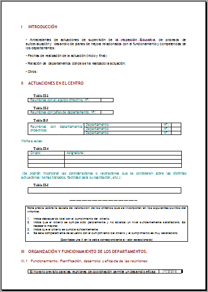 Documento de informe modelo - Imagui