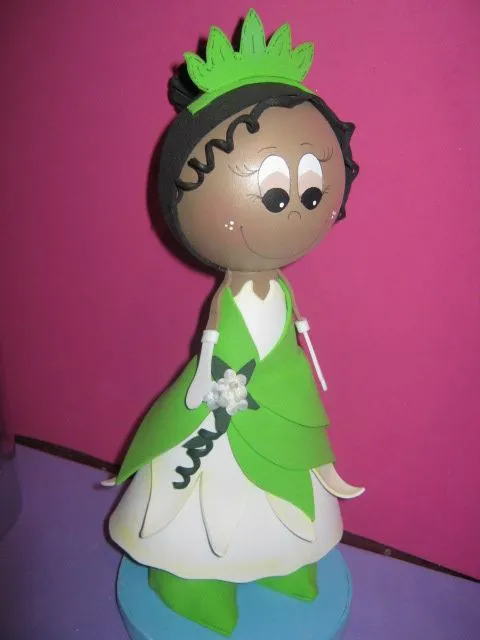 Moldes fofucha de la princesa y el sapo - Imagui