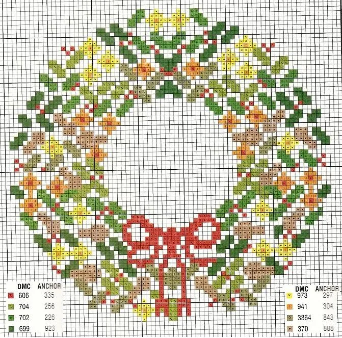 Esquemas de navidad en punto de cruz gratis - Imagui