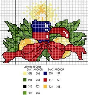 Imágenes de punto cruz de Navidad - Imagui