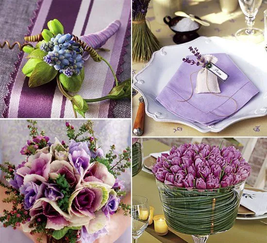 Boda en color morado - Imagui