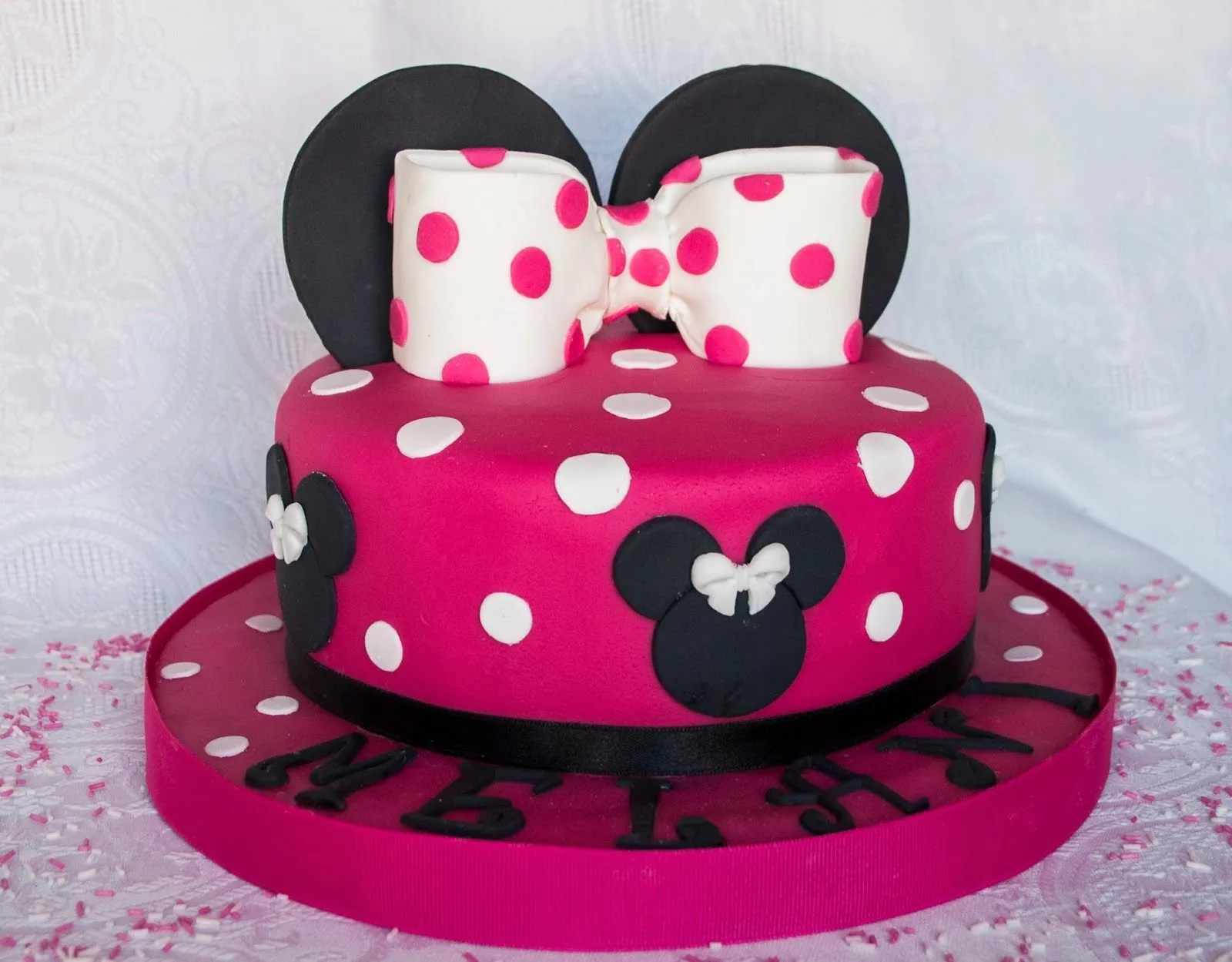 Tartas de Minnie Mouse fucsia - Imagui