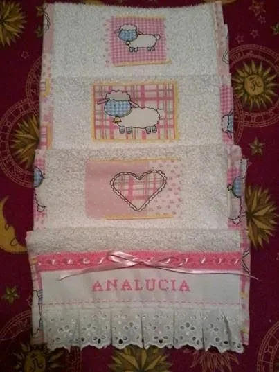 Randas en punto de cruz para toallas - Imagui