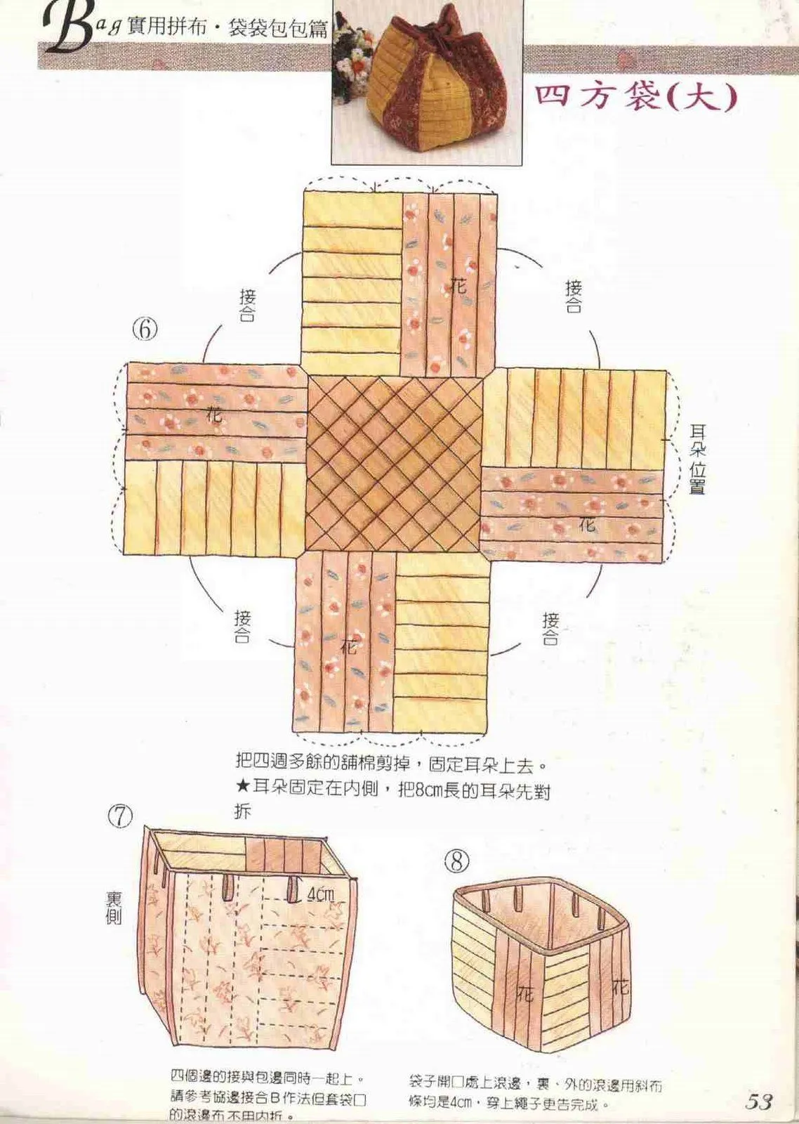 Carteras en patchwork patrones - Imagui