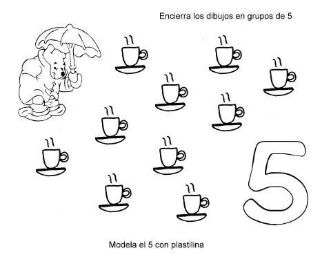 àctividades de los numeros del 1 al 5 - Imagui