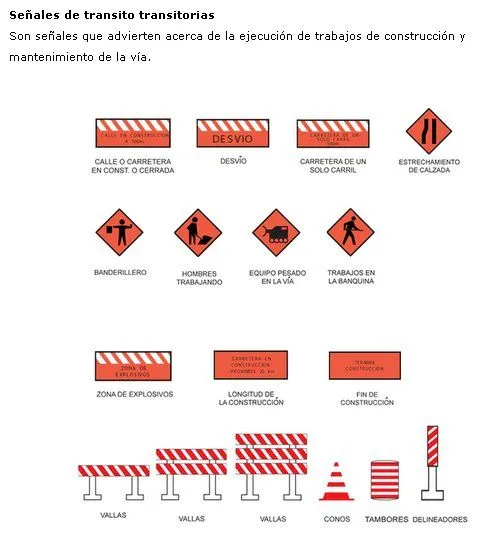 Señales transitorias de tránsito - 8 fotos e imágenes gratis - Imagui