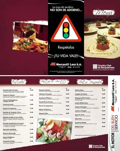 Menu de un restaurant - Imagui