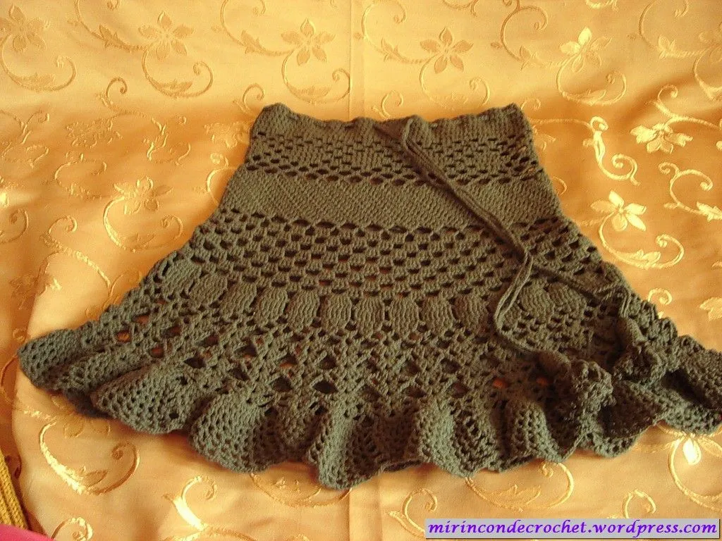 Falda de niña a crochet - Imagui