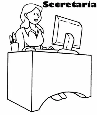 Imagenes para colorear de secretaria - Imagui