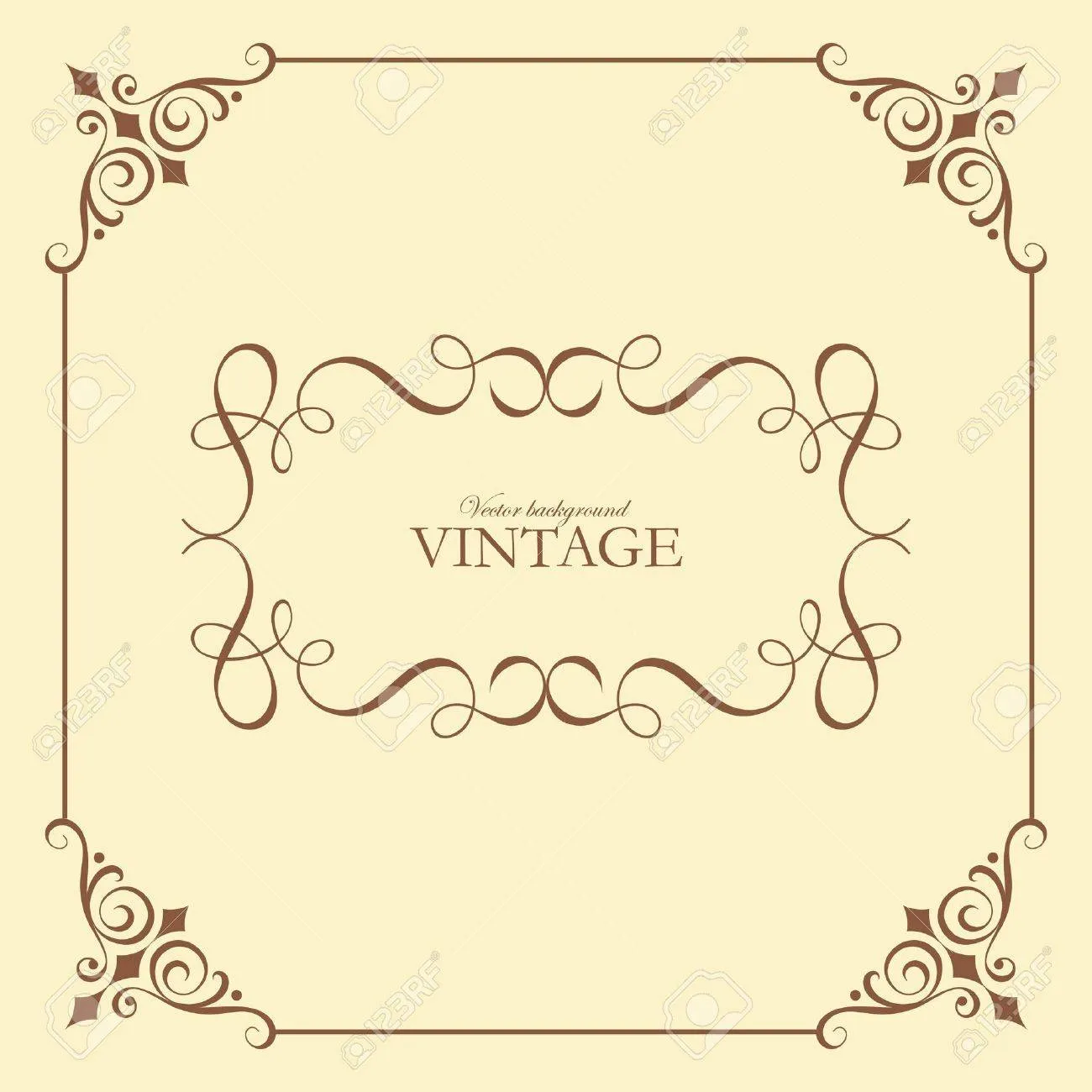 Marcos ornamentales vectorizados - Imagui