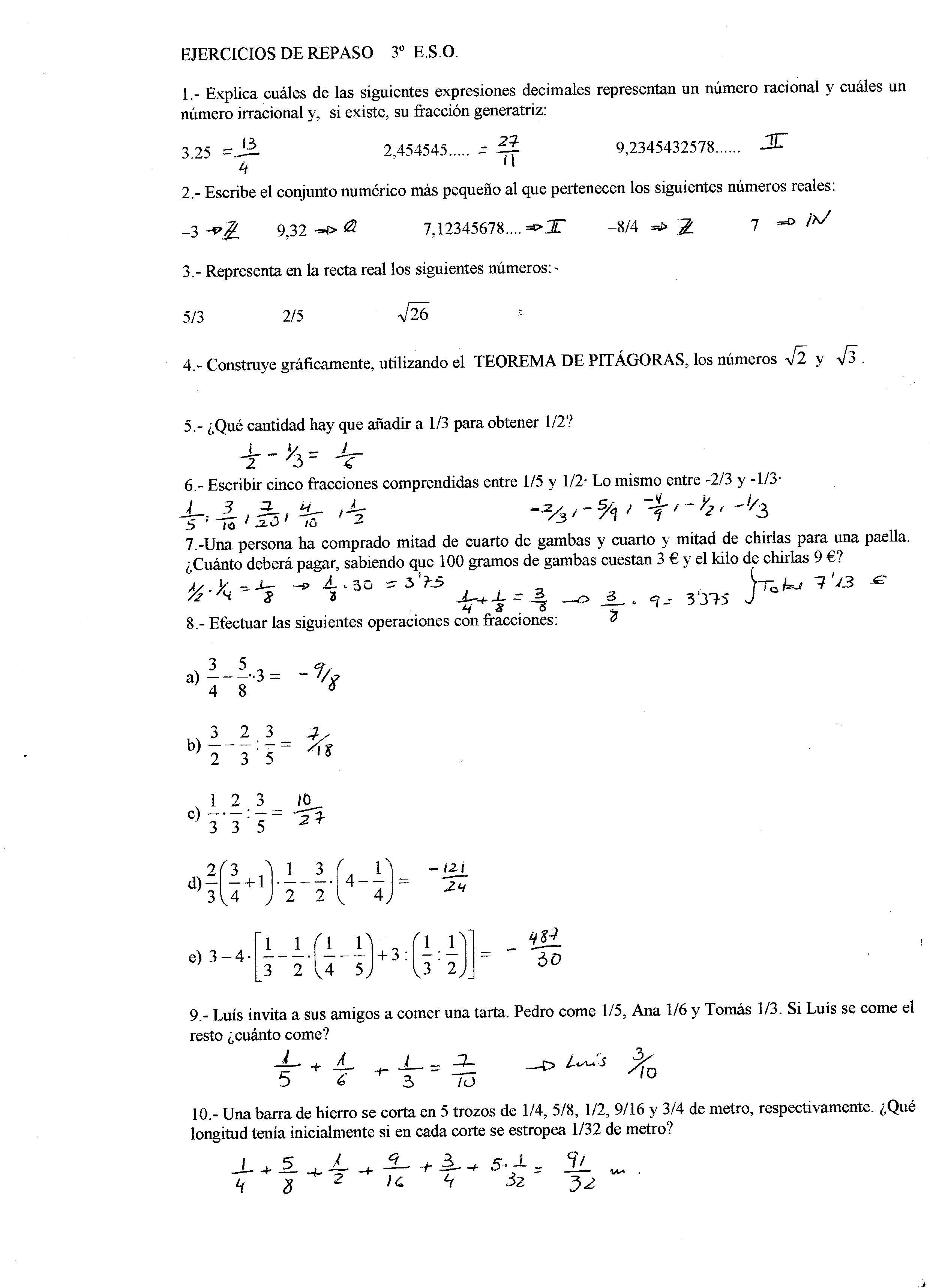 Ejercicios de números - 10 fotos e imágenes gratis - Imagui