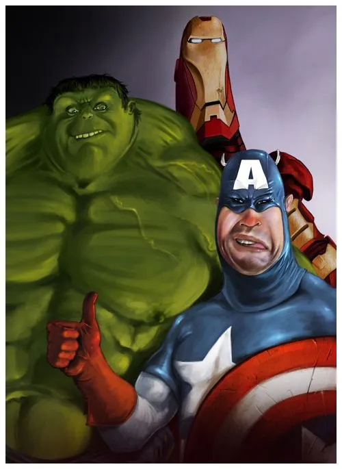 Caricaturas de superheroes - Imagui