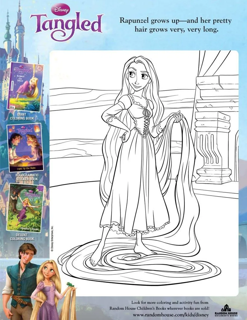 Rapunzel coloring pages - Imagui