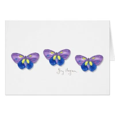 Tarjetas con mariposas - Imagui