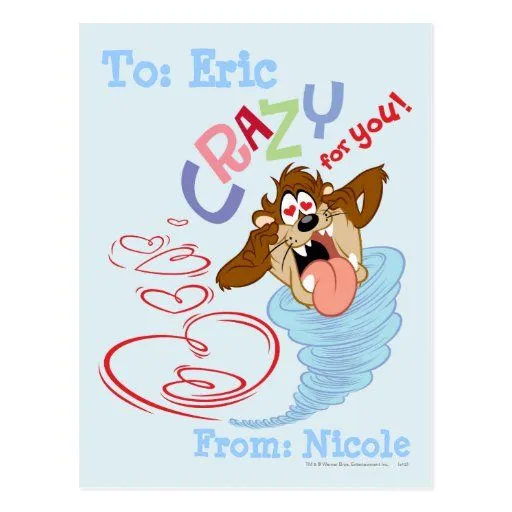 Tarjetas de amor de taz - Imagui